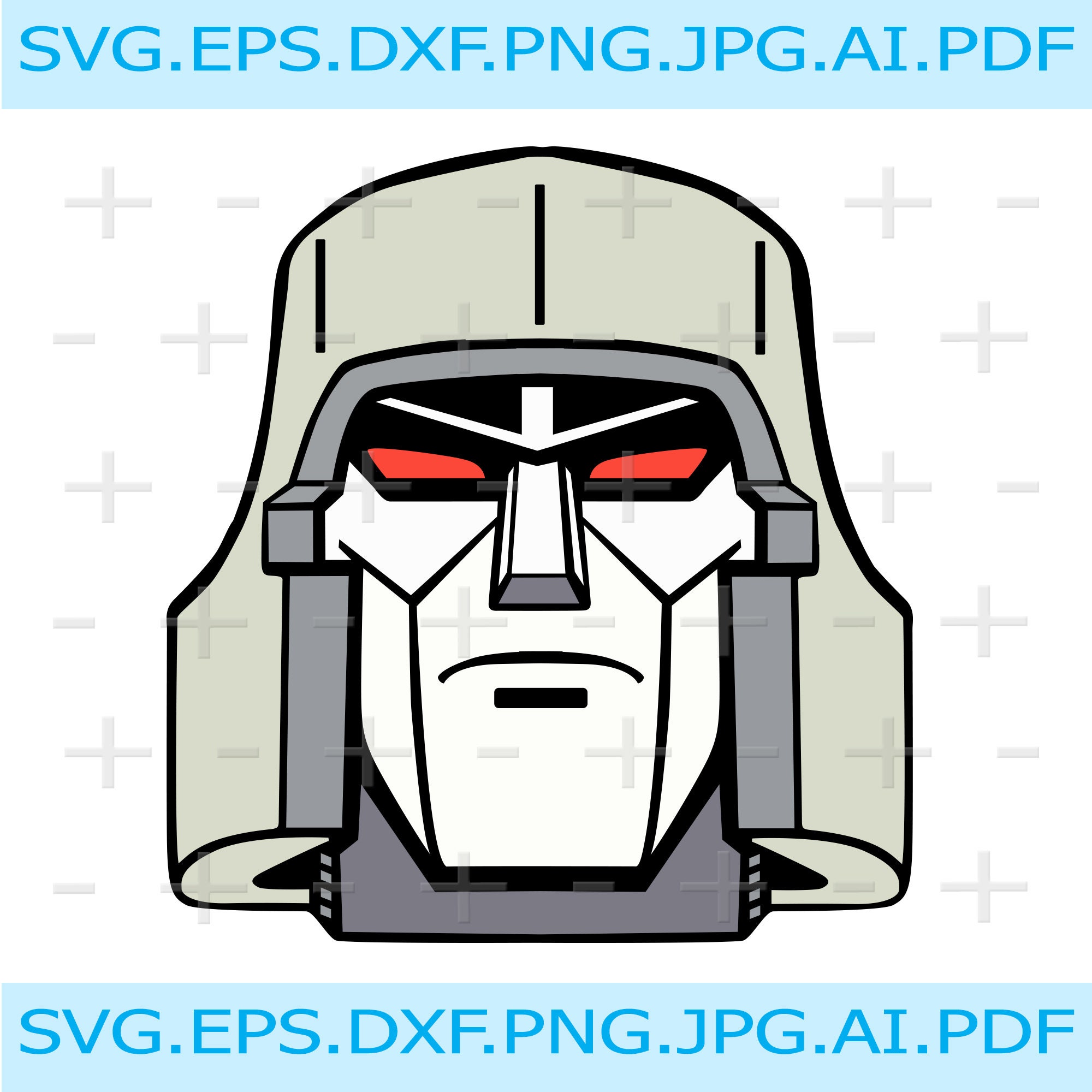 Megatron Svg Megatron Vector Megatron Face Megatron - Etsy Canada