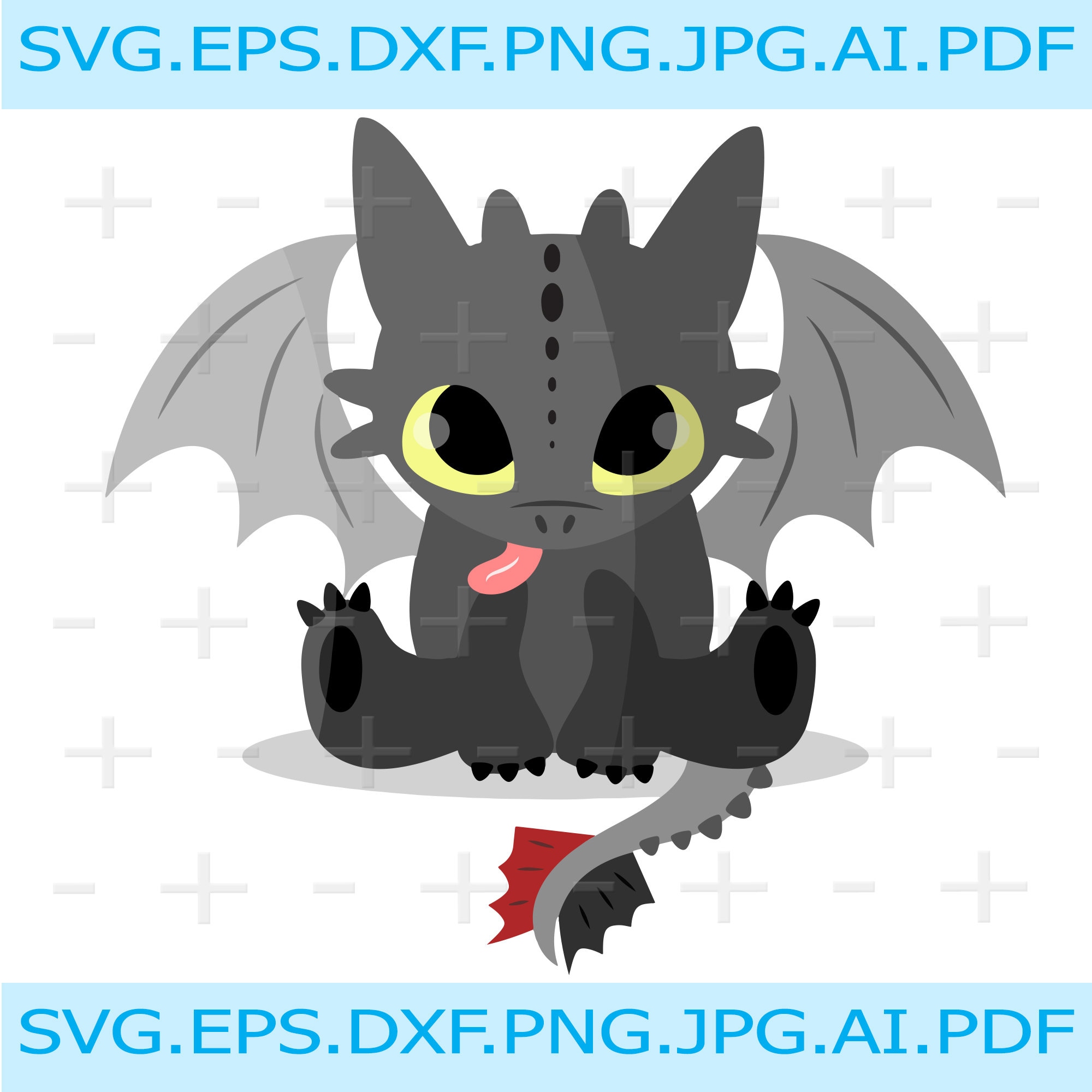 Toothless Svg Toothless Face Svg How to Train Your Dragon 3 - Etsy