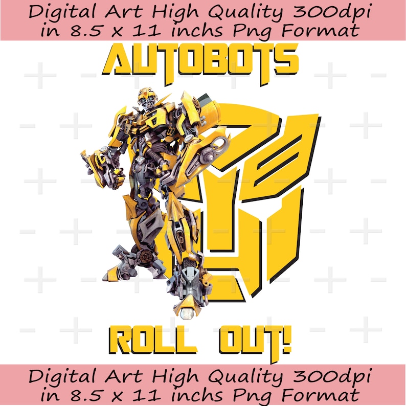 Bumblebee Autobots PNG Clipart: Superhero Robot Image (digital Download ...