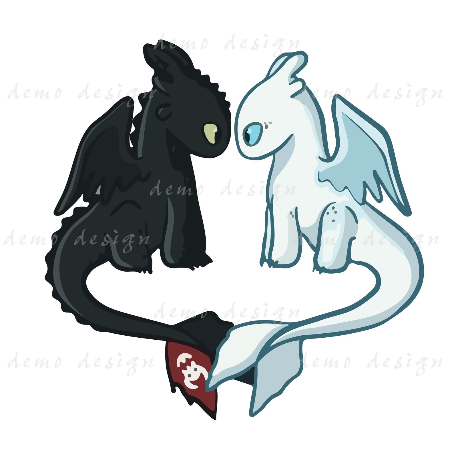 How to Train Your Dragon 3 Svg Toothless and Light Fury Svg - Etsy