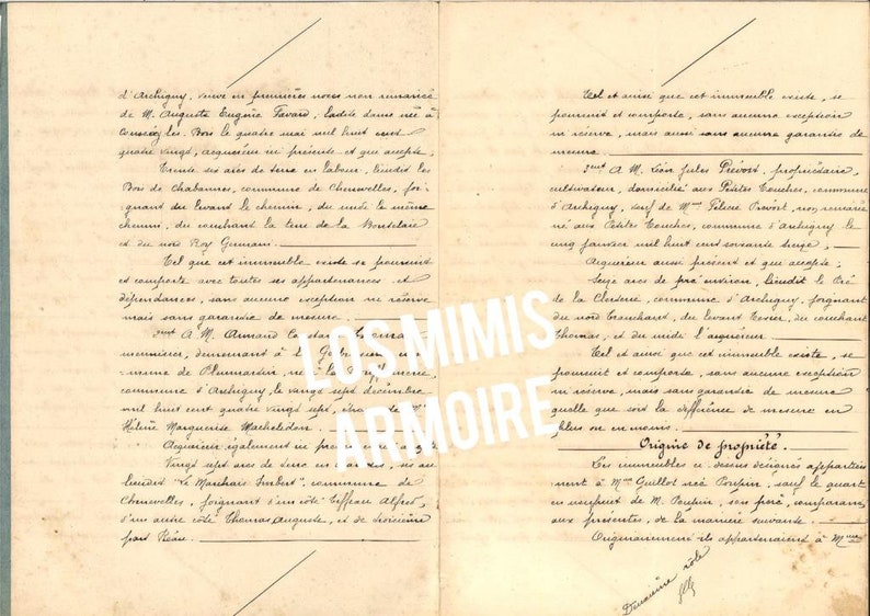 Vintage French Documents 1929 to Download and Print Digital Download - Etsy