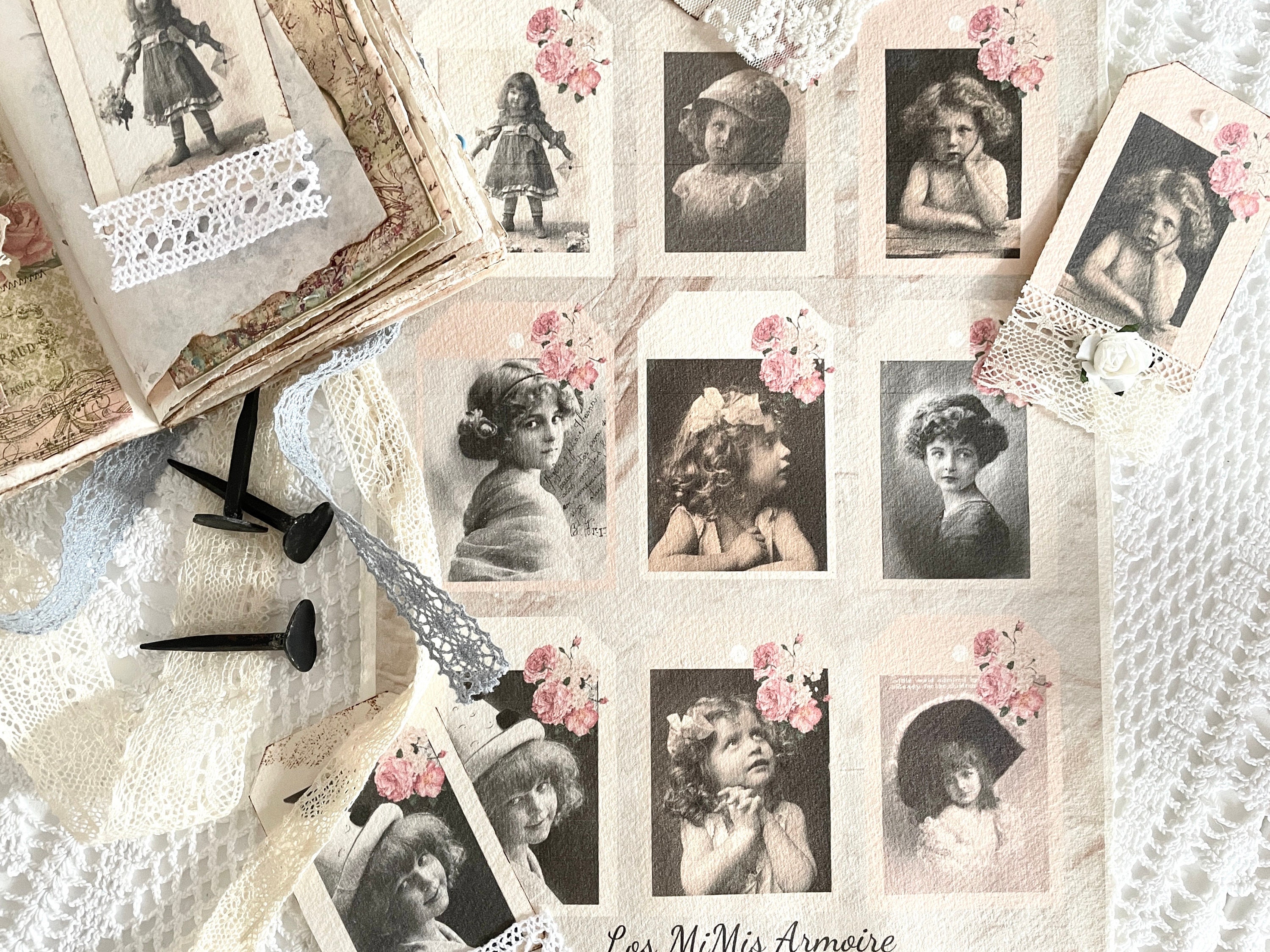 Little Girl Tags - Printable DIGITAL DOWNLOAD - - Etsy