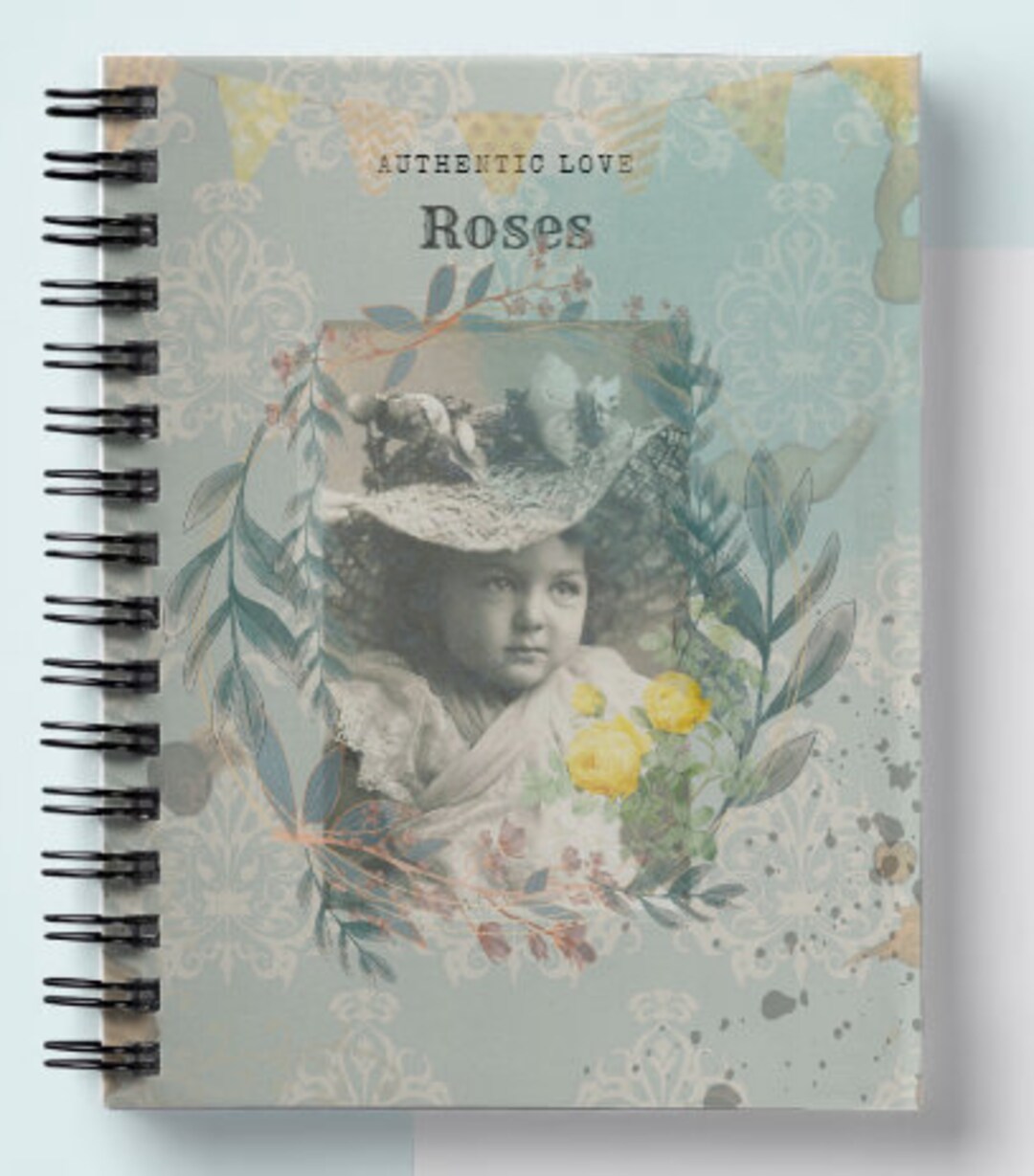 Vintage Girl Notebook Cover-digital DOWNLOAD - Etsy
