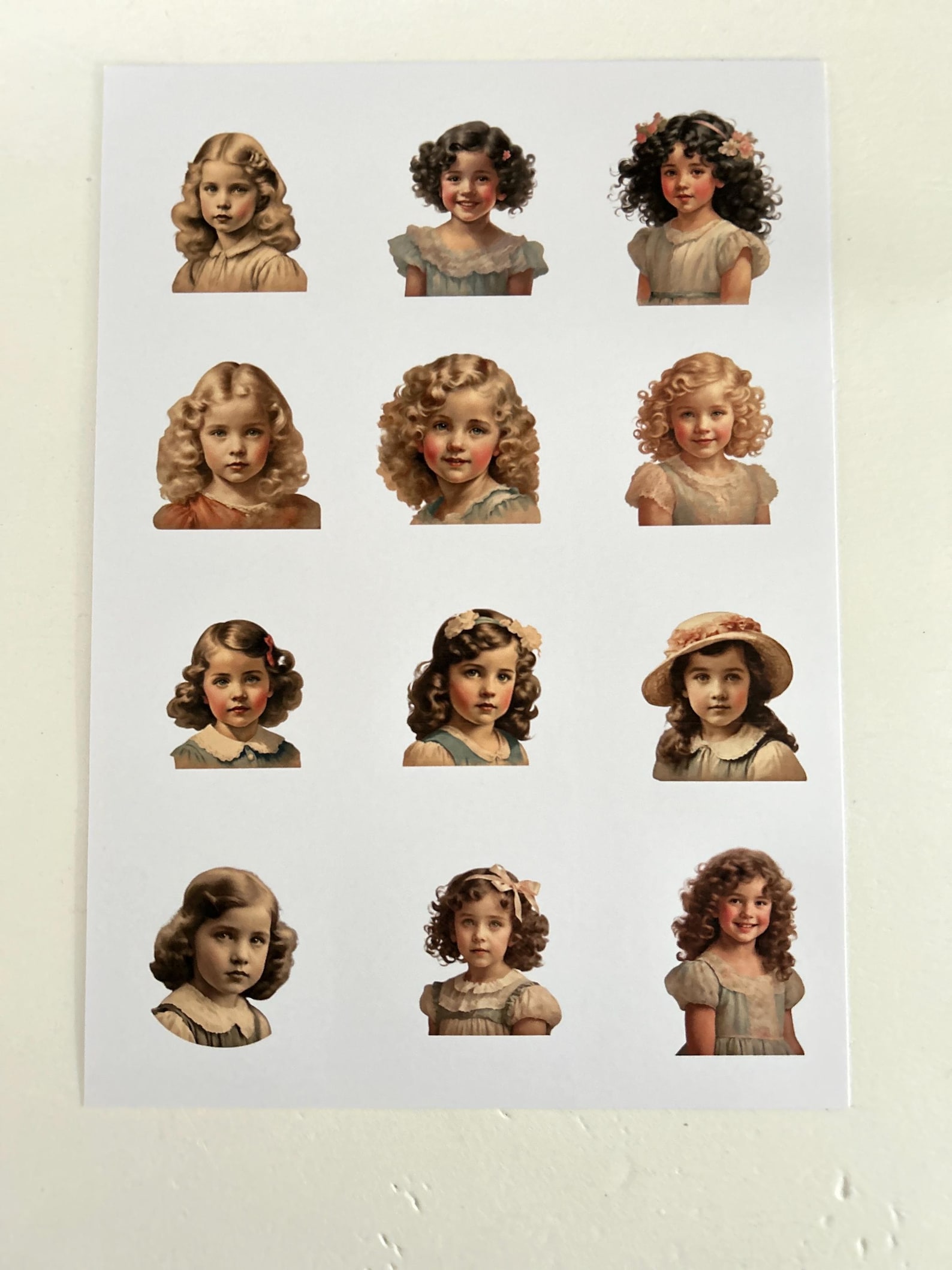 Little Girl Faces - Digital Download-printable. - Etsy