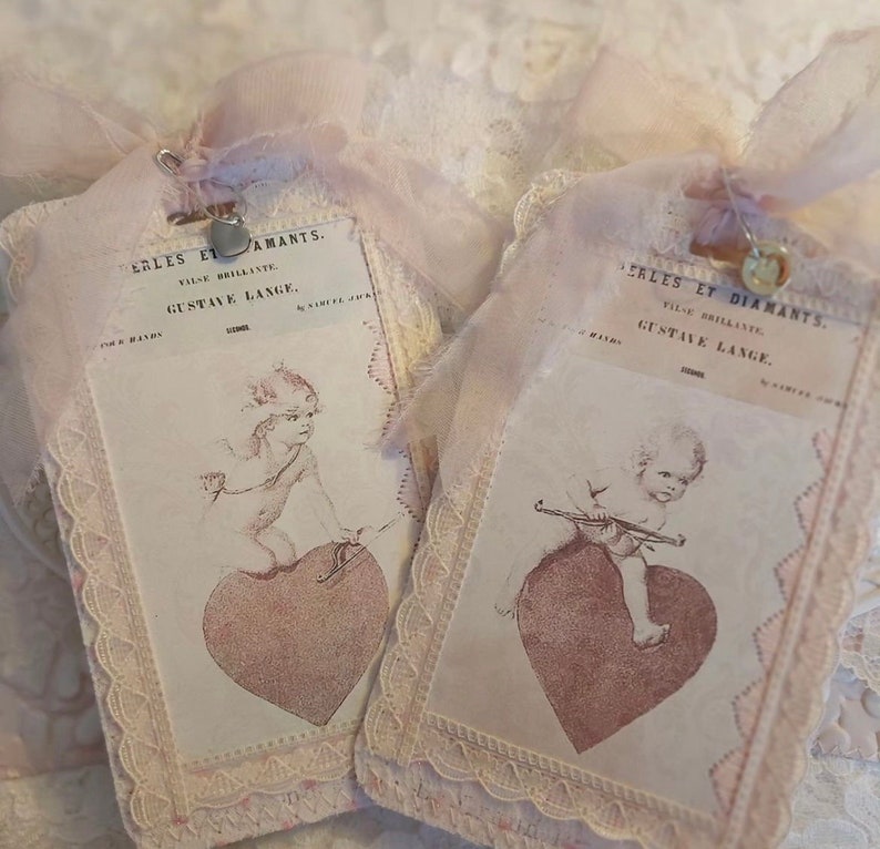 Bookmarks-tags Nostalgic Cupids - Digital Download -printable - Etsy