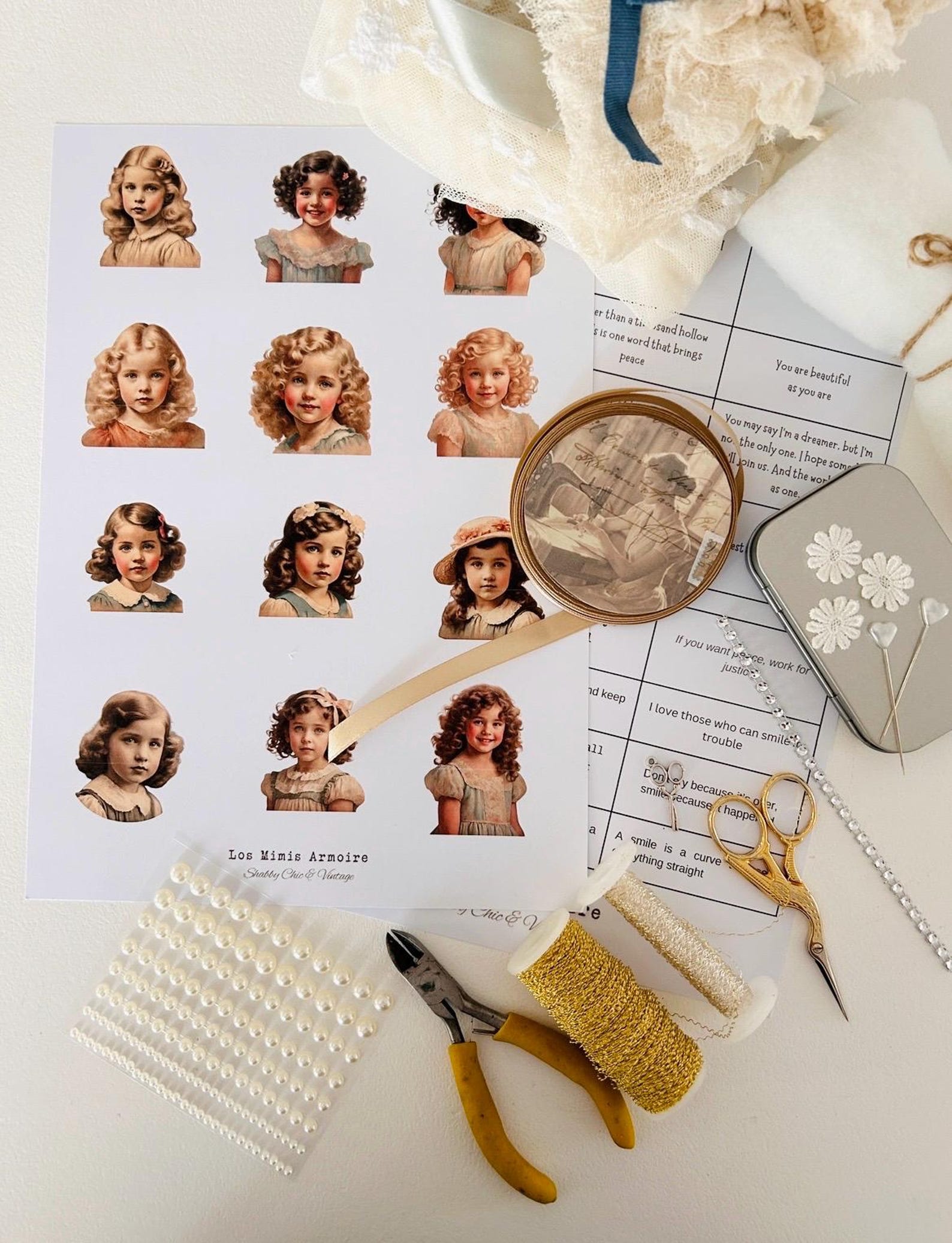 Little Girl Faces - Digital Download-printable. - Etsy
