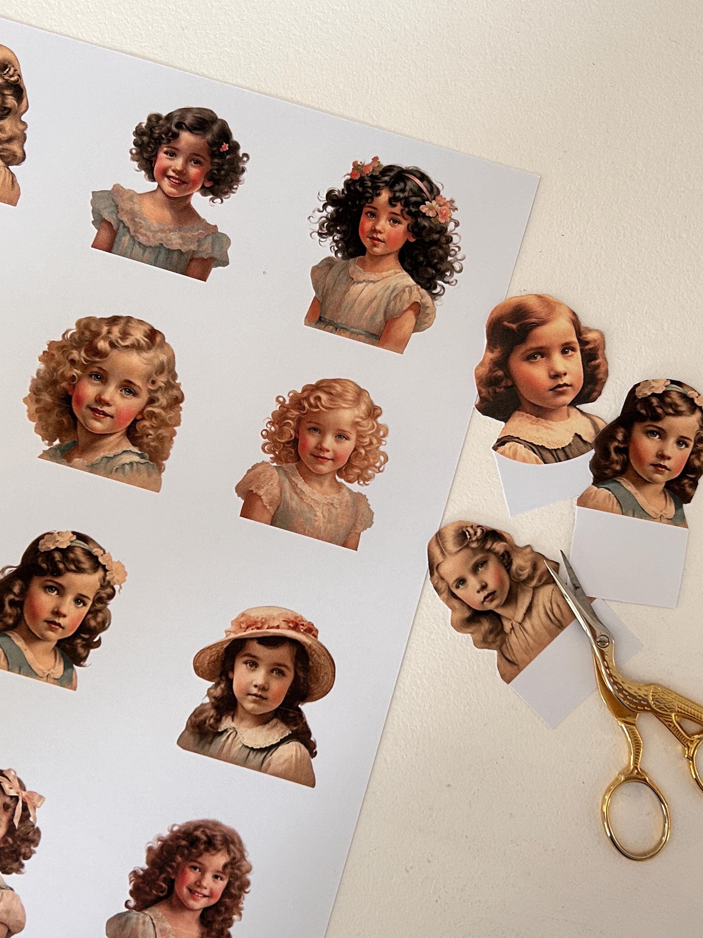 Little Girl Faces - Digital Download-printable. - Etsy