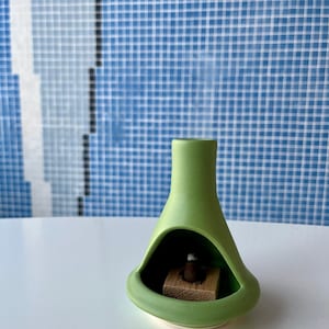Mid-century Modern Incense Chiminea Palo Santo Burner Candle Holder ...
