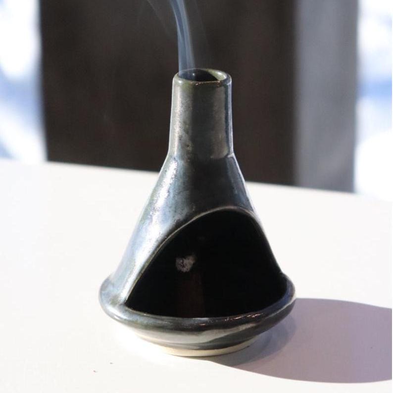 Mid-century Modern Malm Ceramic Incense Holder Chiminea Palo Santo ...