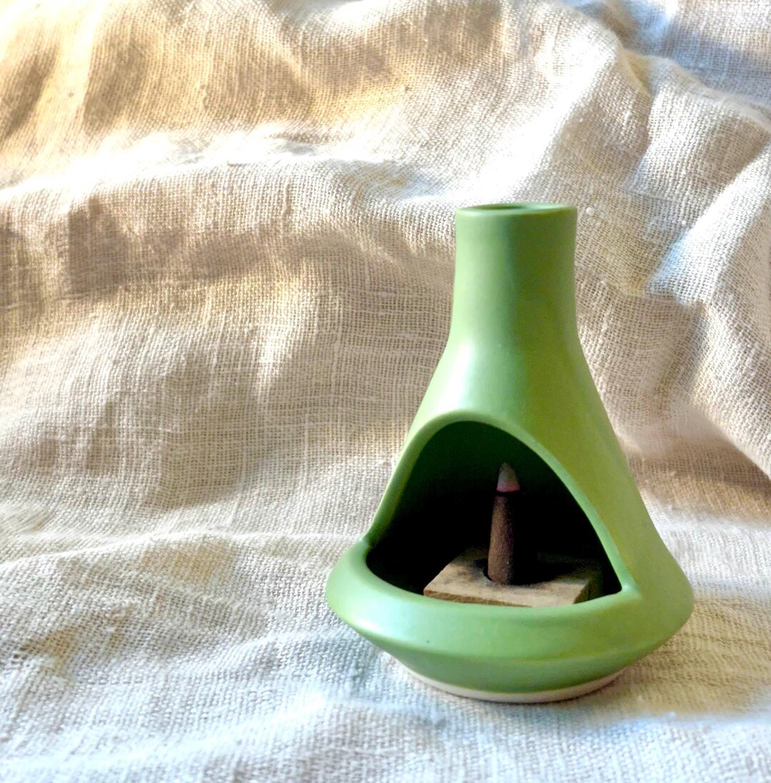 Mid-century Modern Incense Chiminea Palo Santo Burner Candle Holder ...
