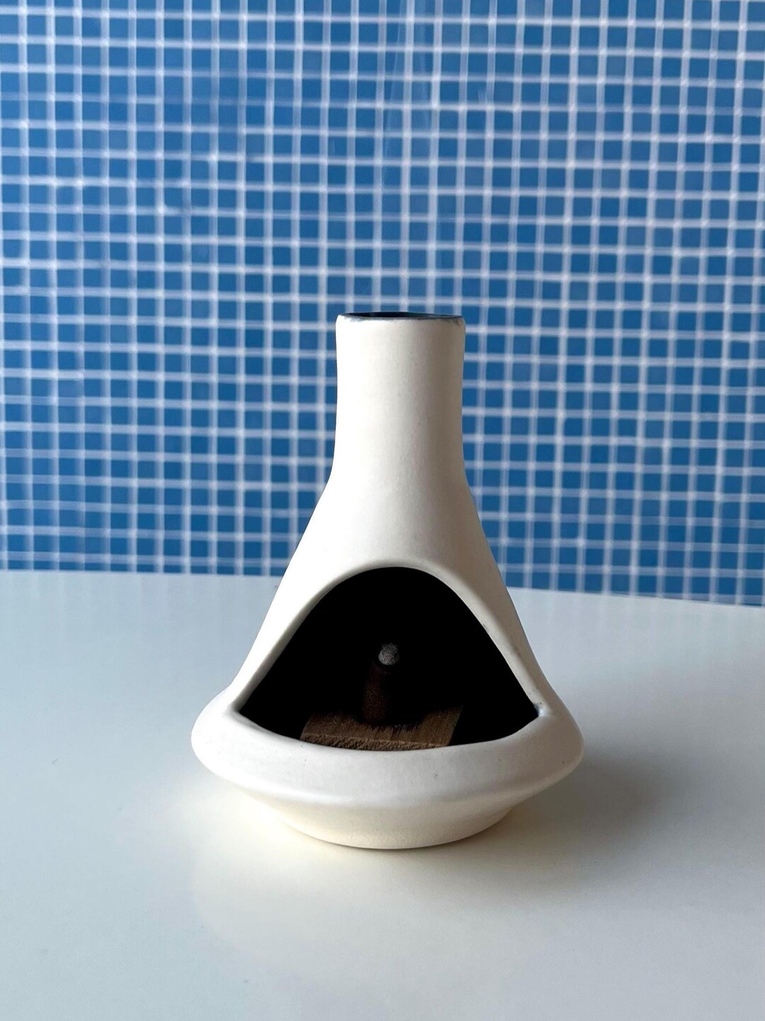 Mid-century Modern Malm Ceramic Incense Holder Chiminea Palo Santo ...