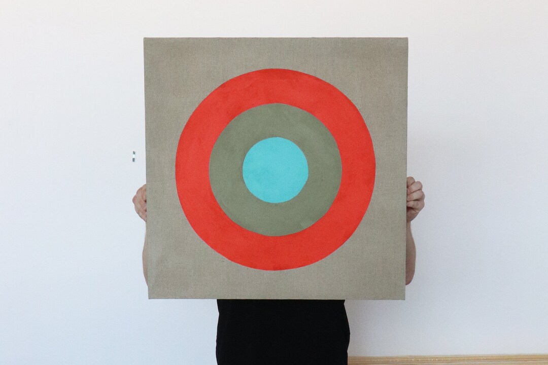 After Kenneth Noland / Minimalist / Color Field Painting / - Etsy