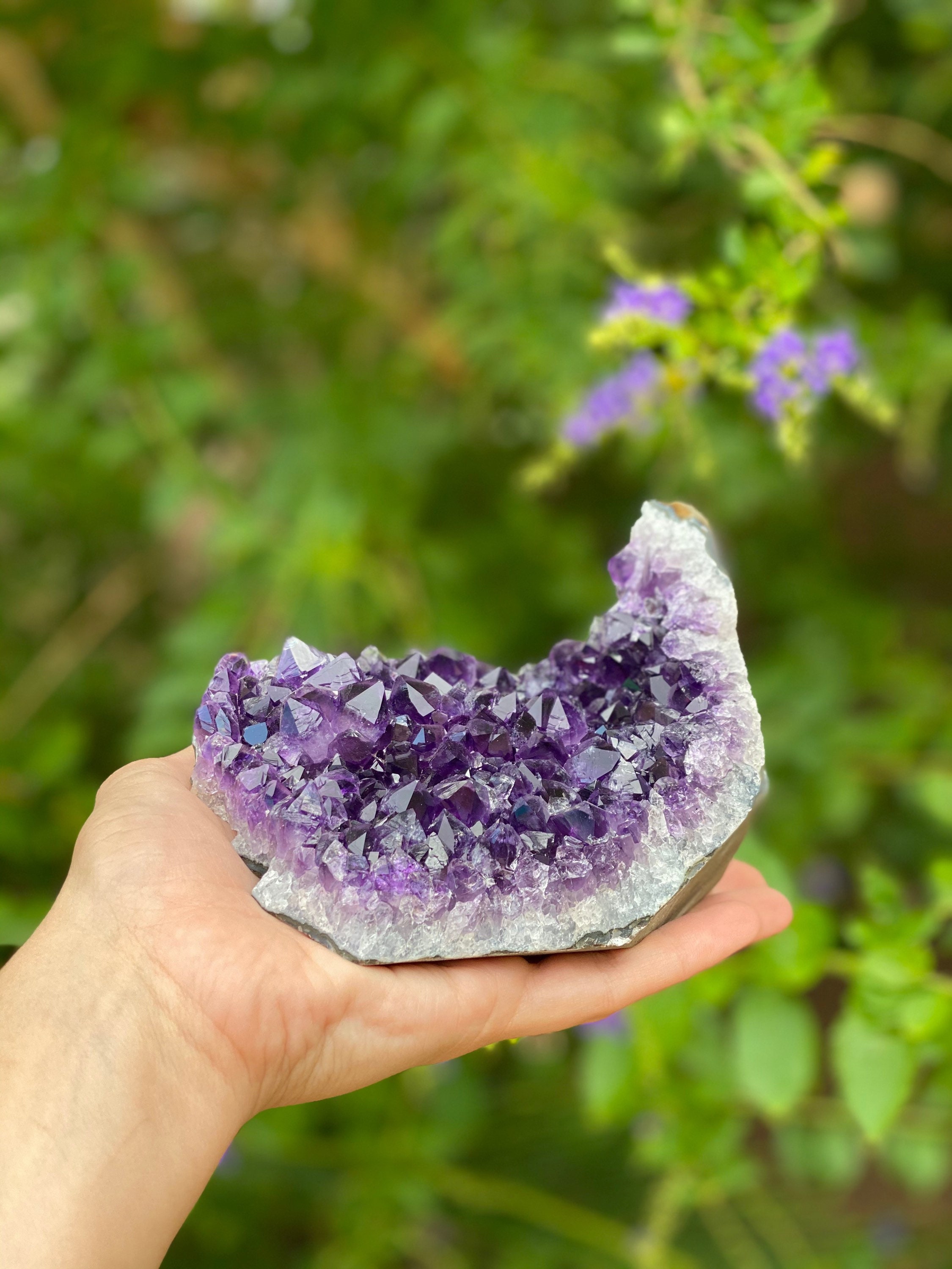 Raw Amethyst Base 1 Lb 11 Oz Purple Amethyst Amethyst Base | Etsy