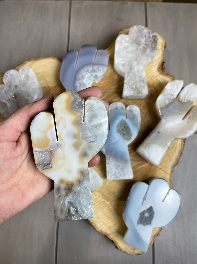 Agate + Geode Cactus Accent Piece - Etsy