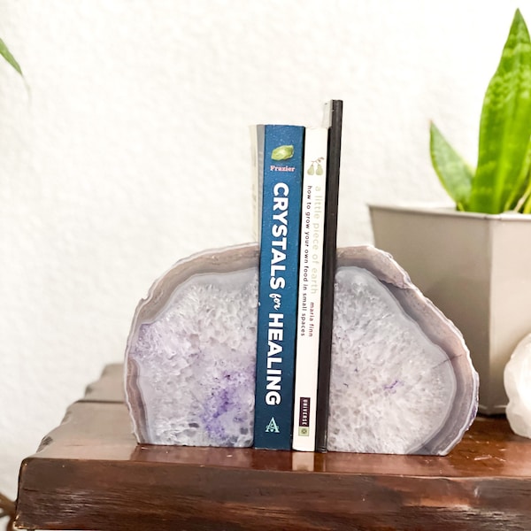 Agate Geode Bookends - Etsy