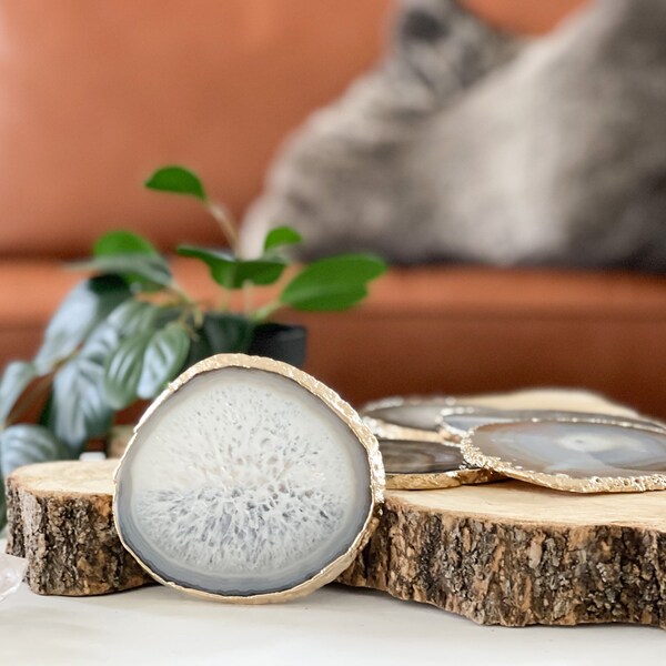 Gray Coasters - Etsy