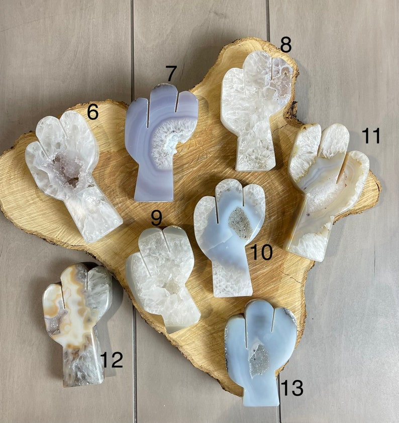 Agate + Geode Cactus Accent Piece - Etsy