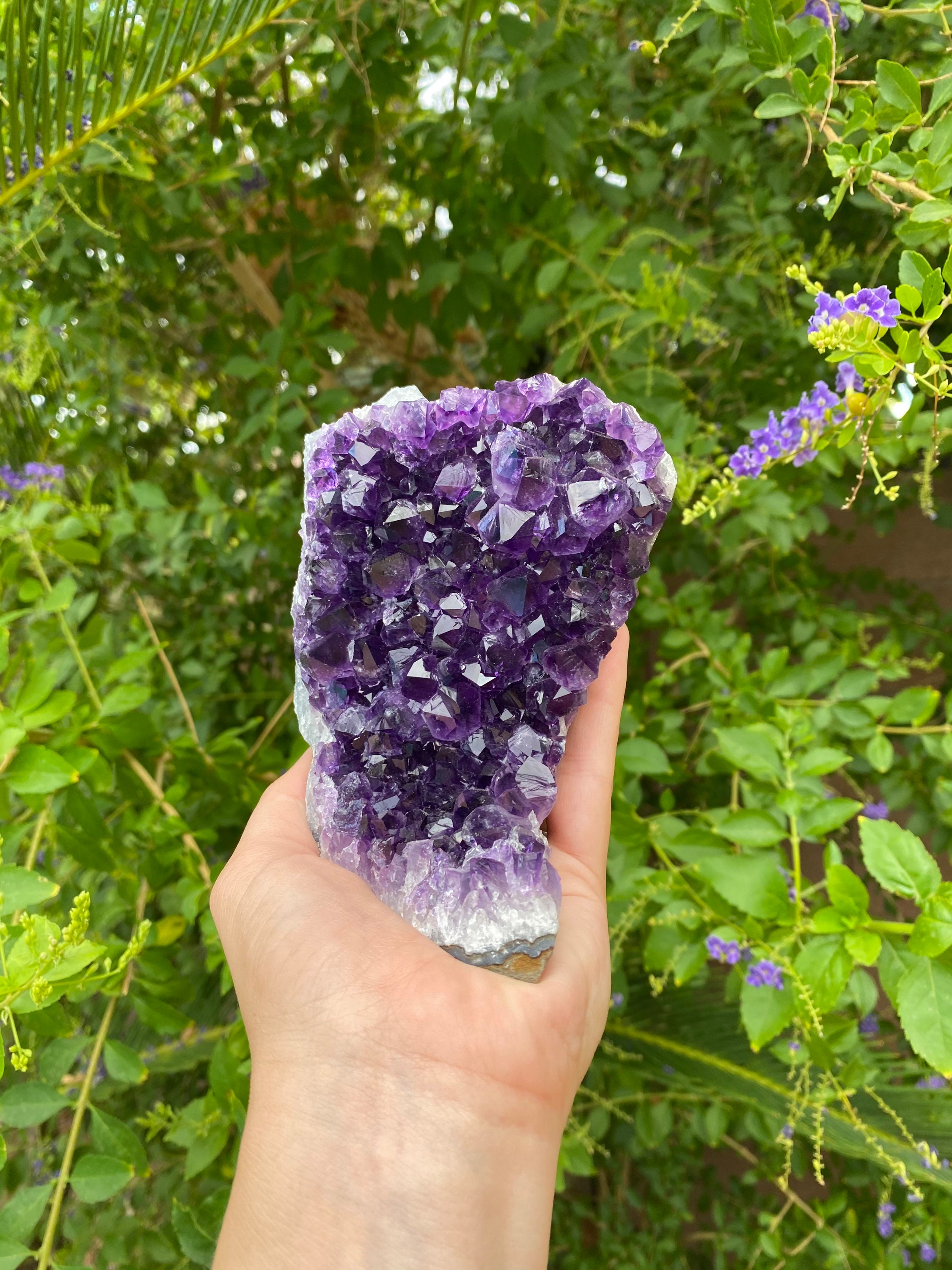 Raw Amethyst Base 1 Lb 11 Oz Purple Amethyst Amethyst Base | Etsy