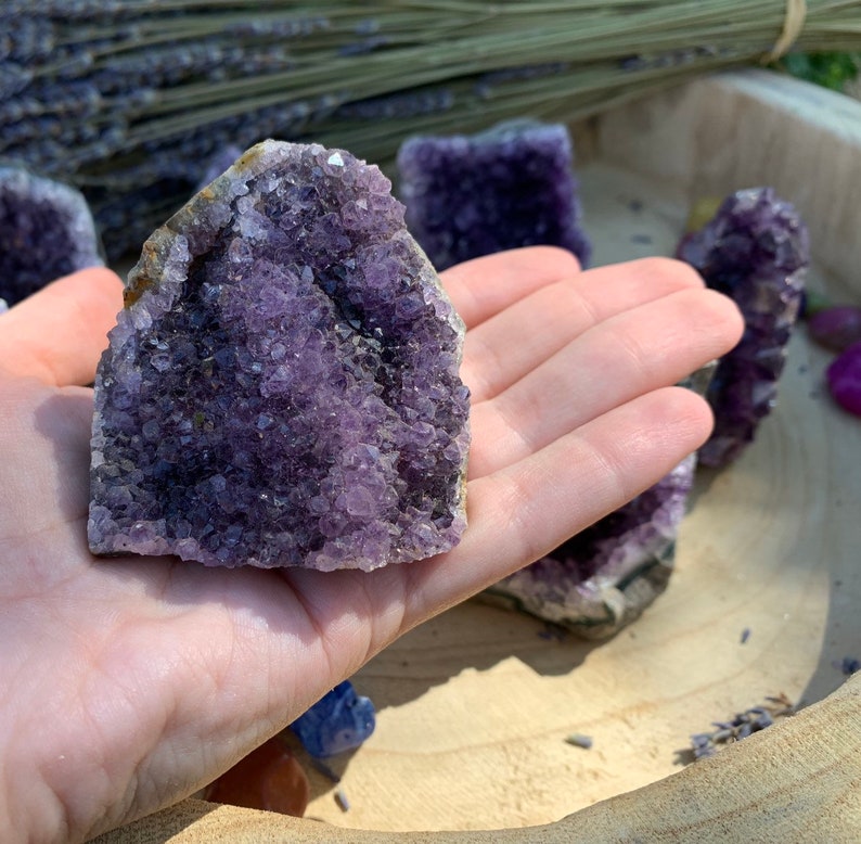 MINI Raw Amethyst Base | Great Gift - Etsy