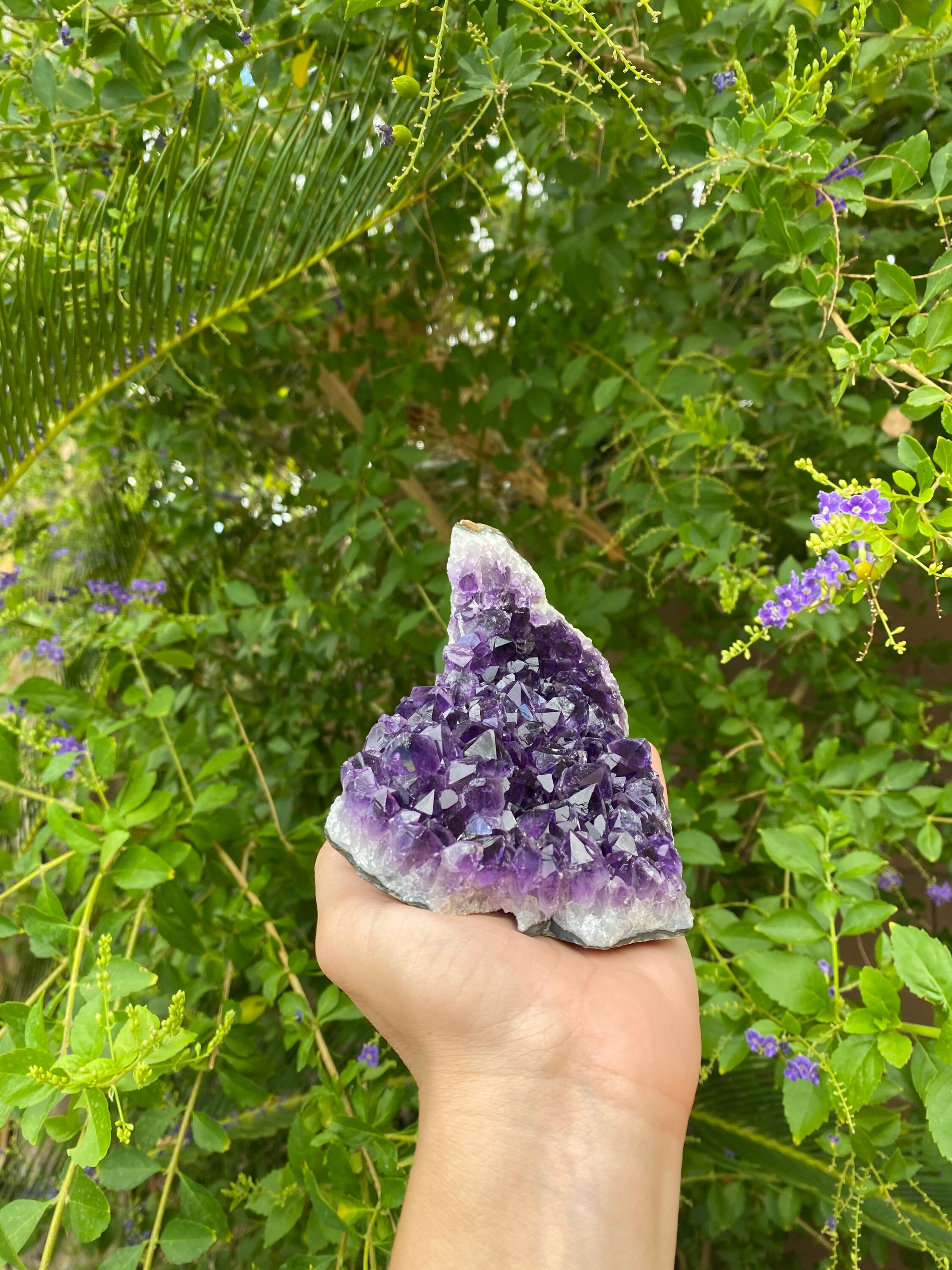 Raw Amethyst Base 1 Lb 11 Oz Purple Amethyst Amethyst Base | Etsy