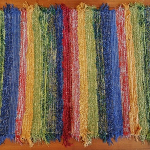 24" X 43" Fiesta U. S. Hand Woven Textured Small Area Rag Rug - Etsy
