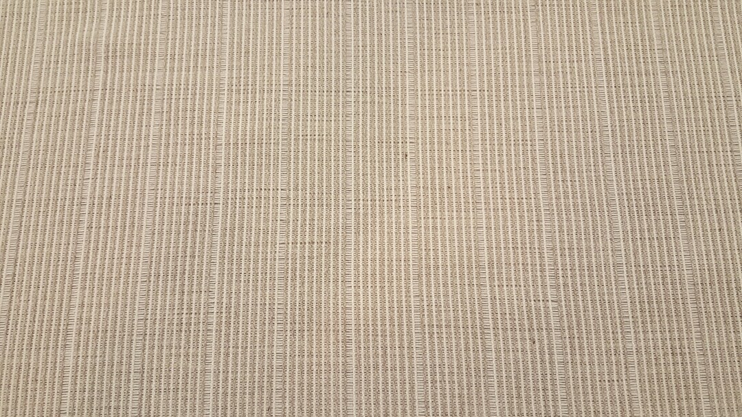 Discount Fabric OPEN WEAVE DRAPERY Ivory & Taupe Stripe - 6 Yard Piece ...