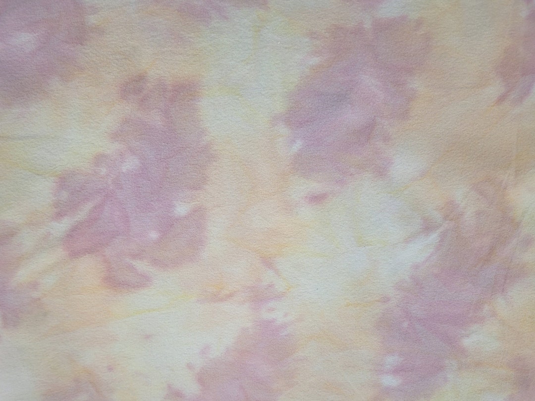 Bali Batik Baby Pink, Peach & Yellow Double Napped Flannel - by the ...