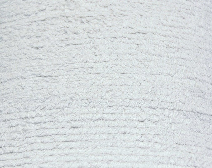 White Terry Chenille Fabric - 3/4 Yard Piece - Etsy