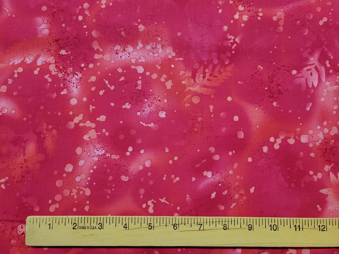 Fossil Fern Cherry Fizz Print 100% Cotton Fabric - by the Yard - Etsy