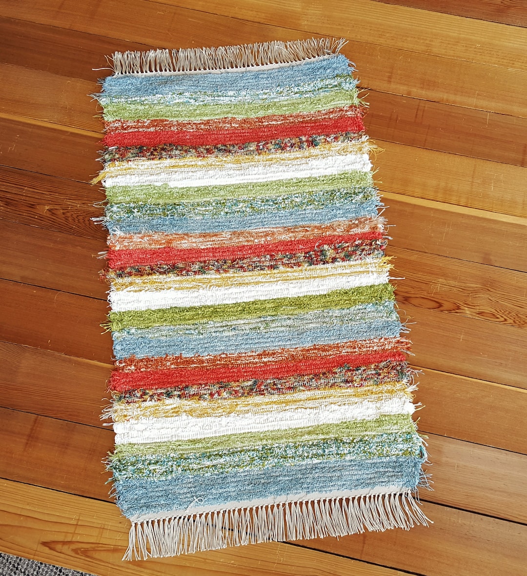 24" X 41" Confetti U. S. Hand Woven Textured Medium Area Rag Rug - Etsy