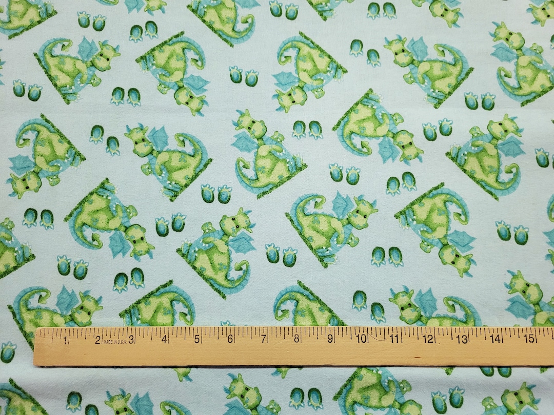 Dragons Double Napped Flannel - by the Yard - Etsy