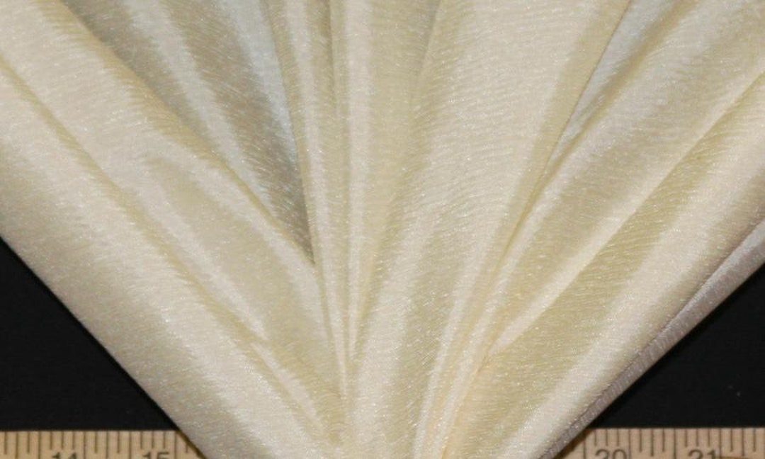 Ivory Crinkle Satin Drapery Fabric - by the Yard - Etsy