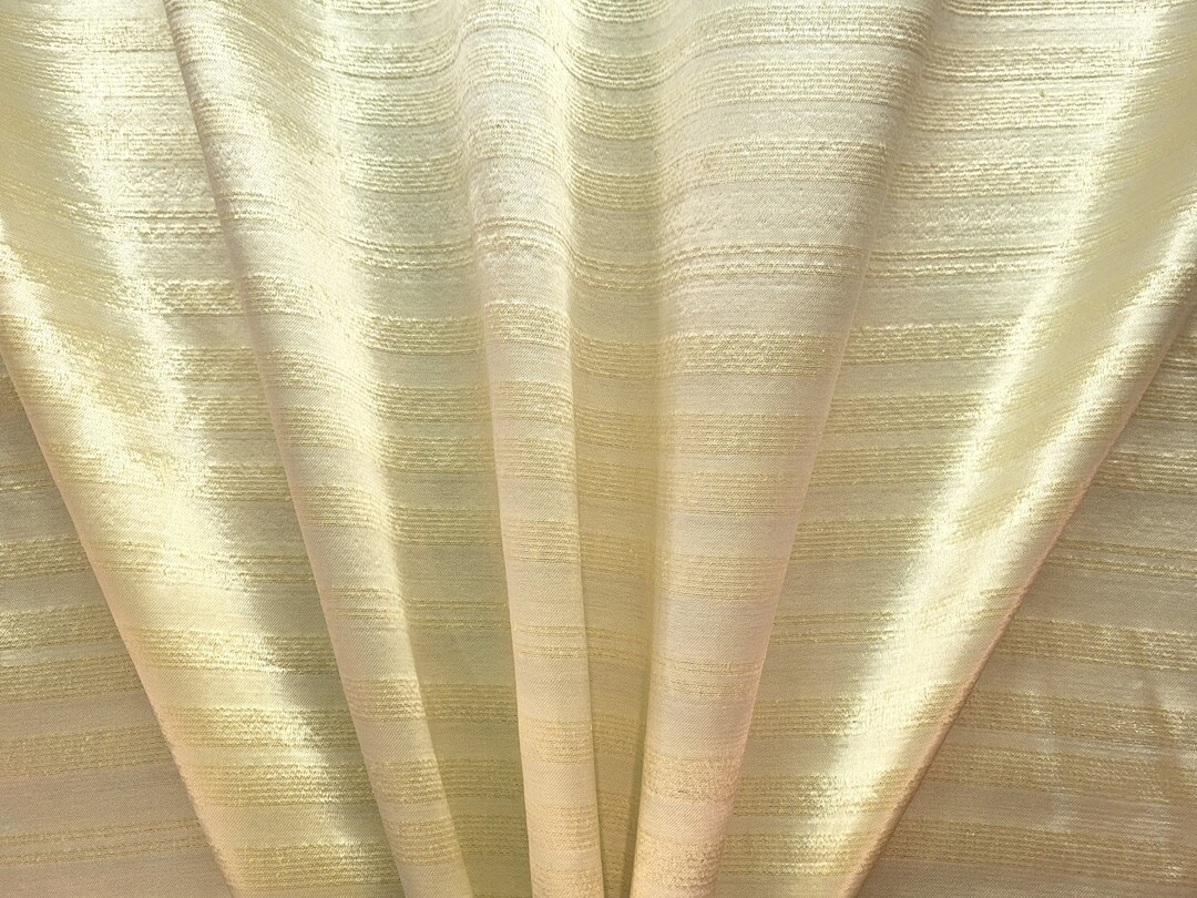 Vintage Drapery Pale Yellow Antique Satin Fabric - by the Yard - Etsy