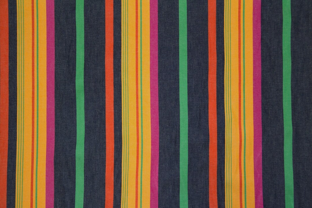 61" Multi-stripe Poly/cotton Fabric - by the Yard - Etsy