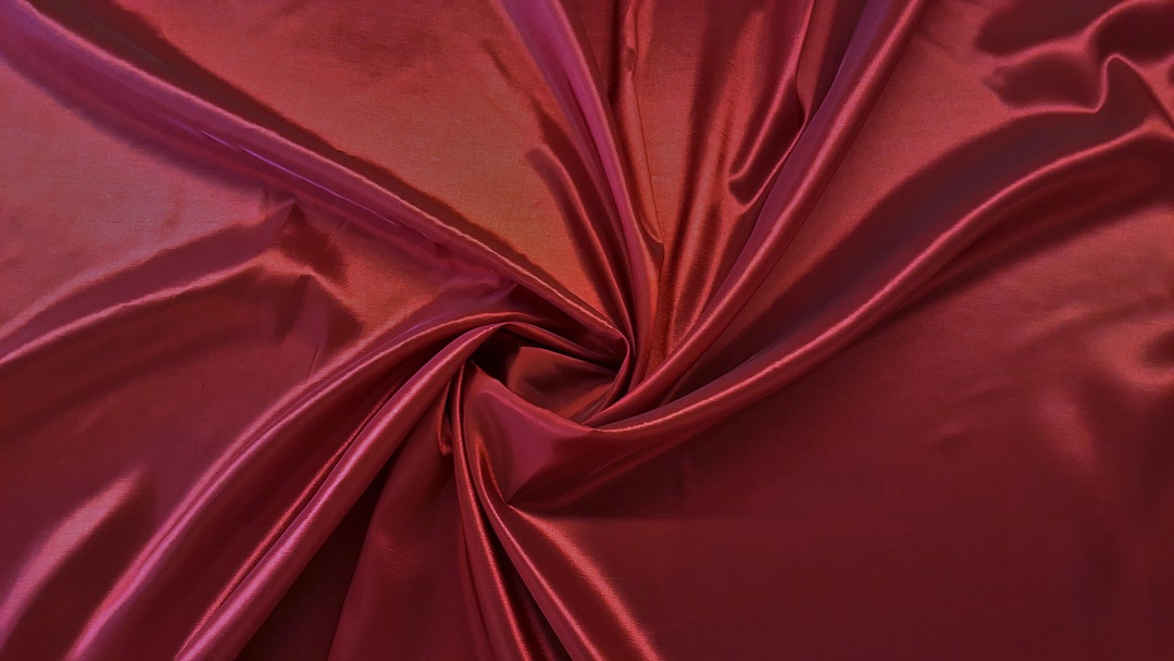 Cherry Red Two Tone Taffeta - by the Yard - Etsy