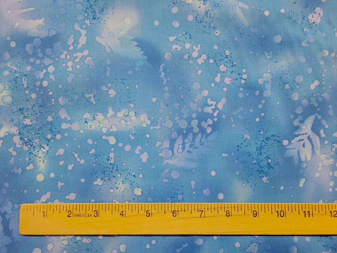 Fossil Fern Blue Topaz Print 100% Cotton Fabric - by the Yard - Etsy