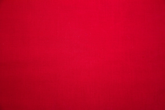 Red 100% Cotton Carolina Broadcloth By the Yard | Etsy