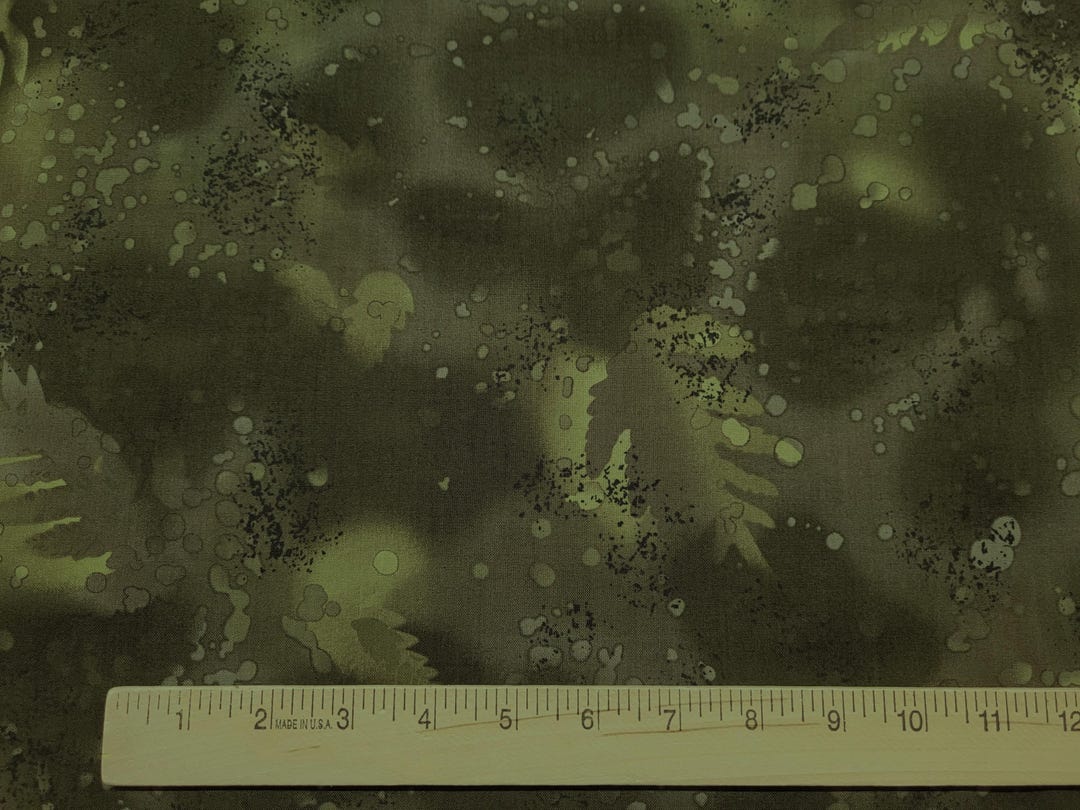Fossil Fern Deepest Moss Print 100% Cotton Fabric - by the Yard - Etsy