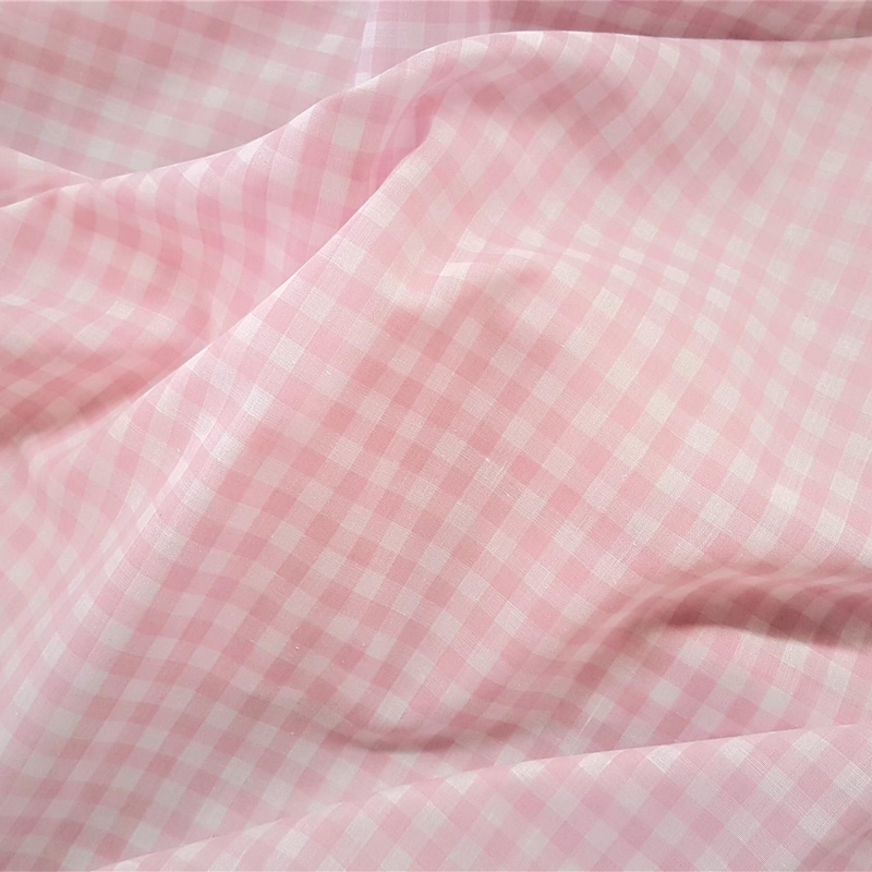 Pink Gingham Fabric - Etsy