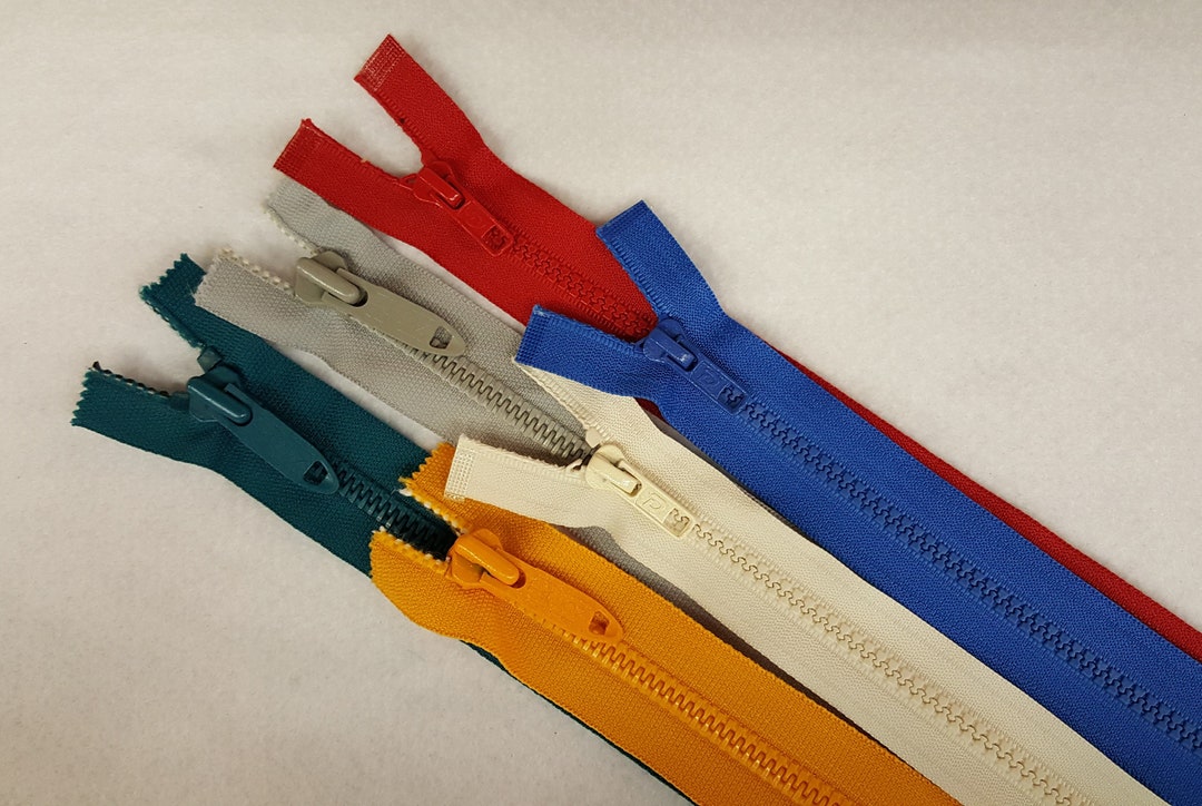 30 & 30 1/2" Talon Plastic Separating Zippers - Package of 6 - Etsy