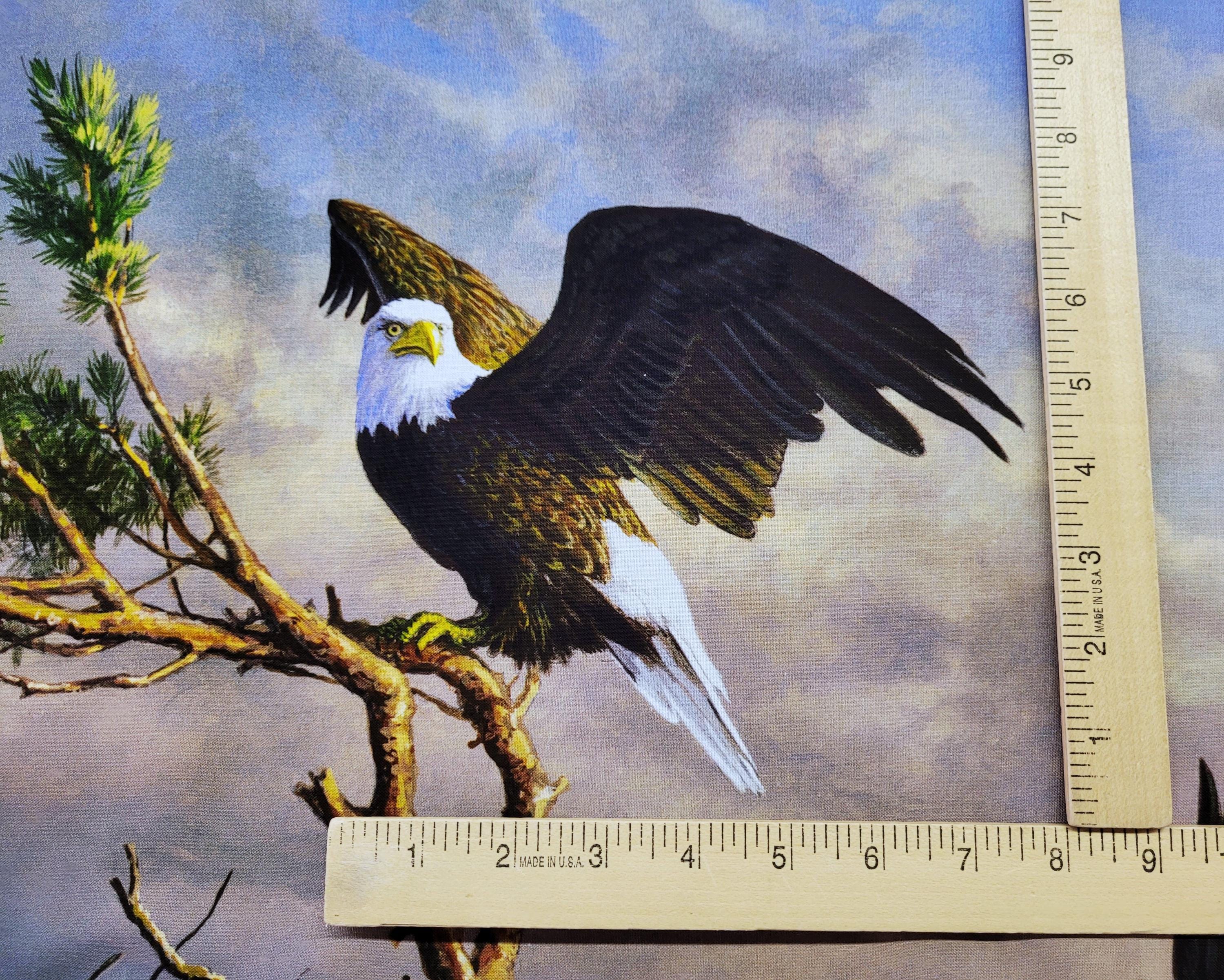 Coming Home Eagle PANEL 100% Cotton Fabric - Etsy