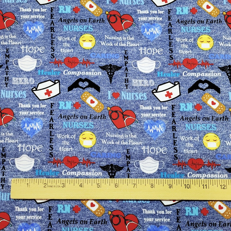 Nurse Fabric - Etsy
