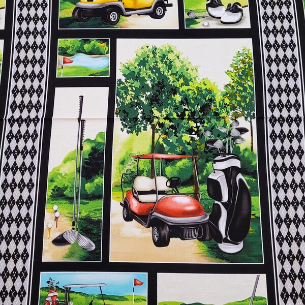 Golfing Fabric - Etsy