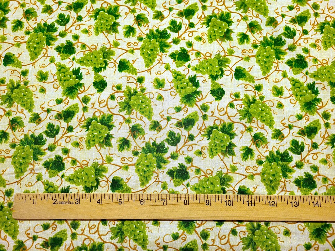 Fresh Harvest Grapes Print 100% Cotton Fabric - 1 2/3 Yards - Etsy