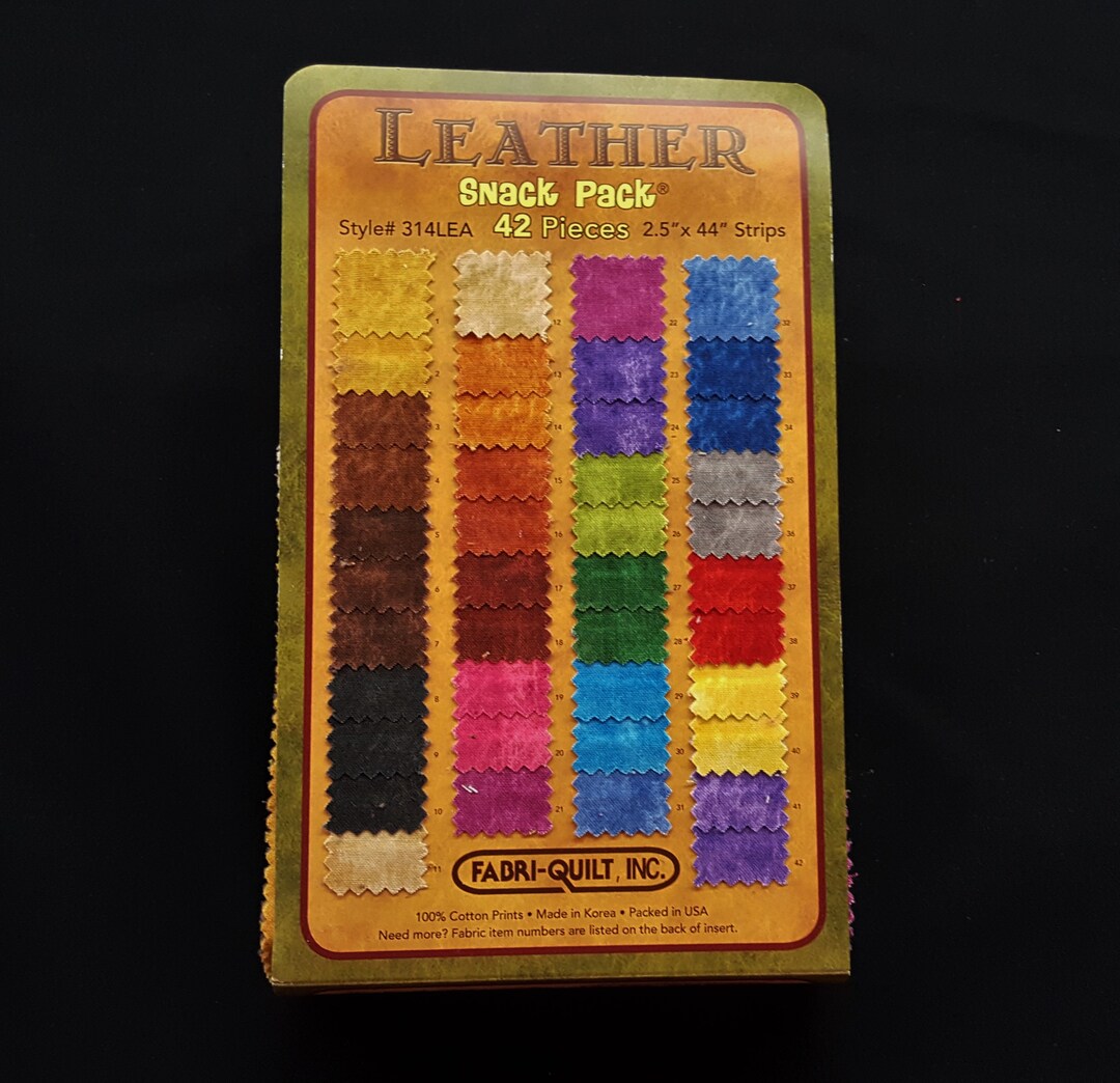 Leather Snack Pack Quilting Fabric - Etsy