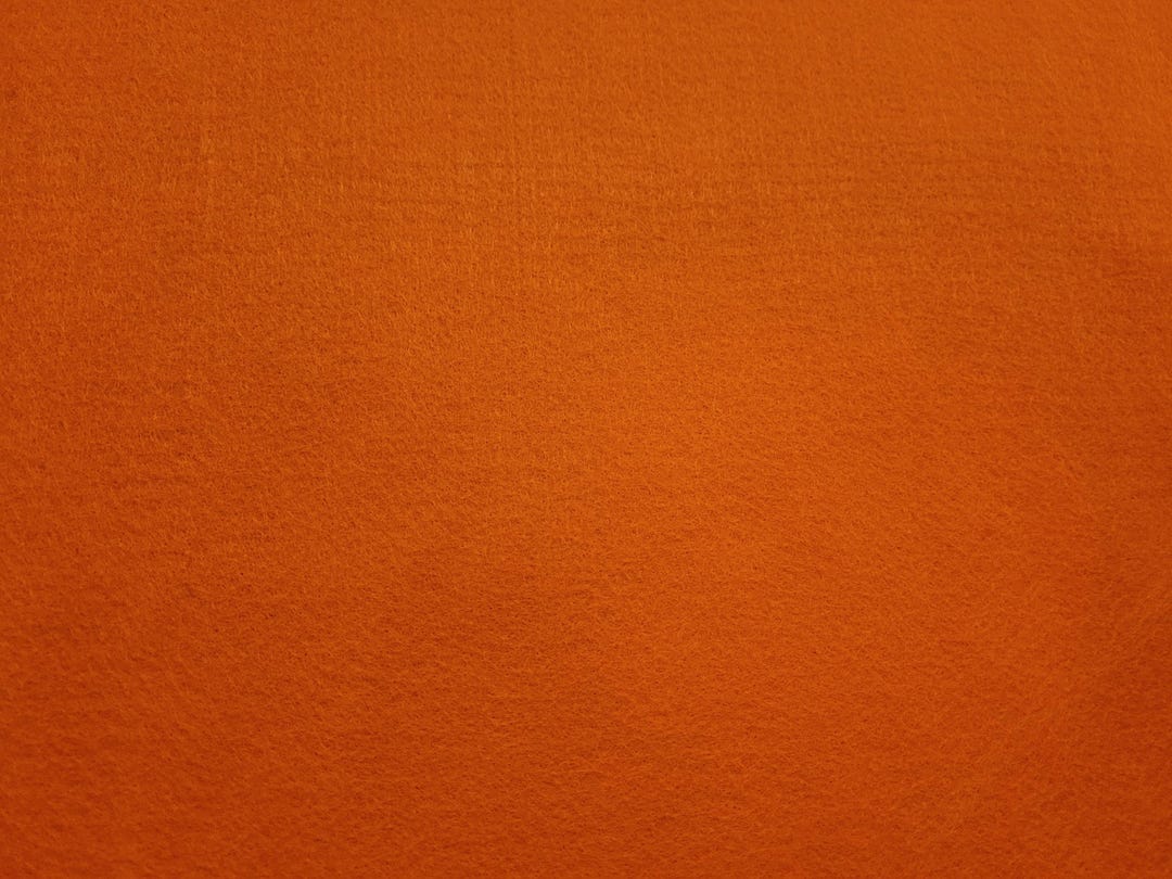 Tangerine Craft Felt Fabric - Bythe Yard - Etsy