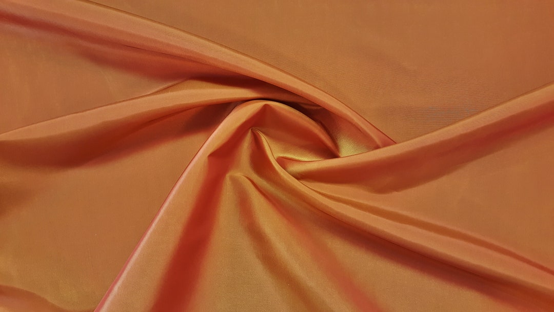 Burnt Orange Two Tone Taffeta - by the Yard - Etsy