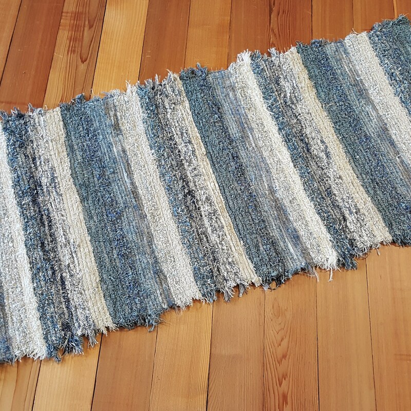 Rag Rug Runner - Etsy