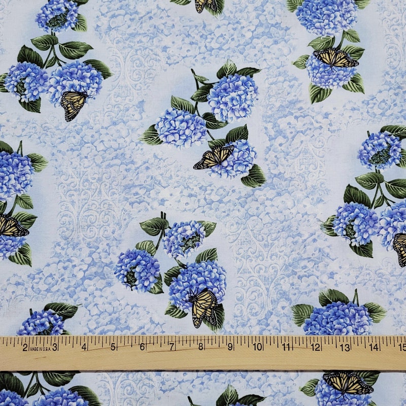 Hydrangea Fabric - Etsy