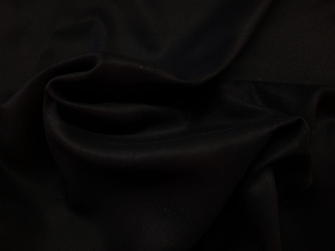 Black Single Napped Flannel - by the Yard - Etsy